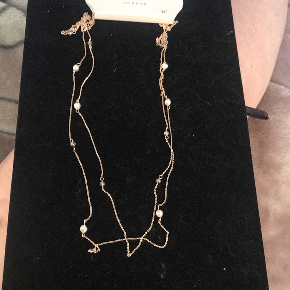 LC Lauren Conrad | Jewelry | Lc Lauren Conrad Gold Necklace W Pearls ...